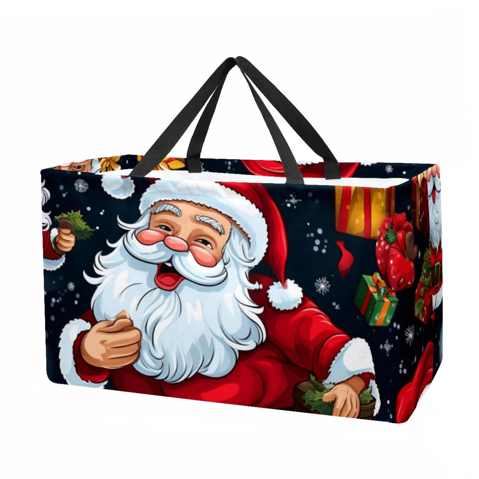 Santa Claus Large Capacity Reinforced Oxford Cloth Storage Bin ...