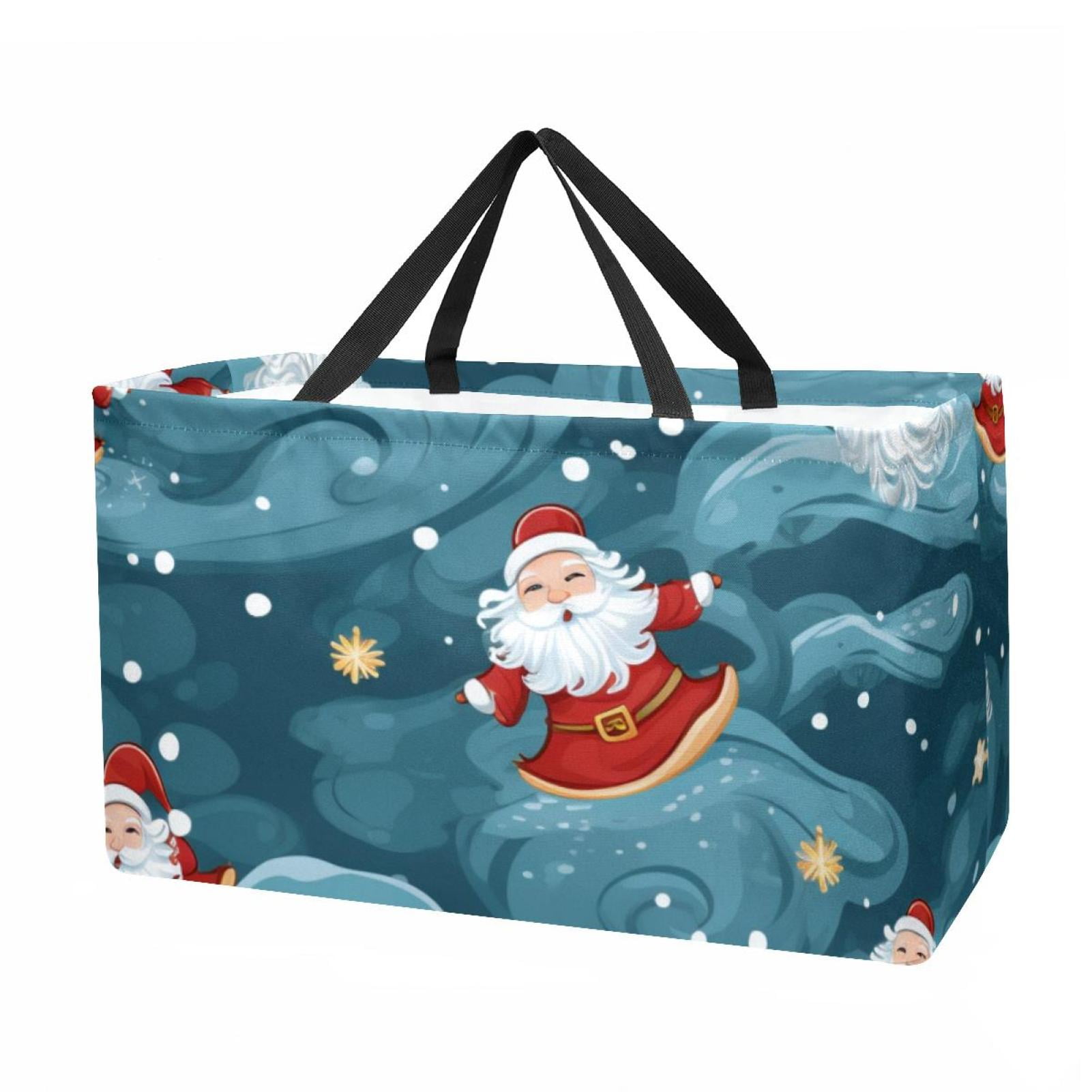 Santa Claus Large Capacity Reusable Foldable Oxford Cloth Storage Bin ...