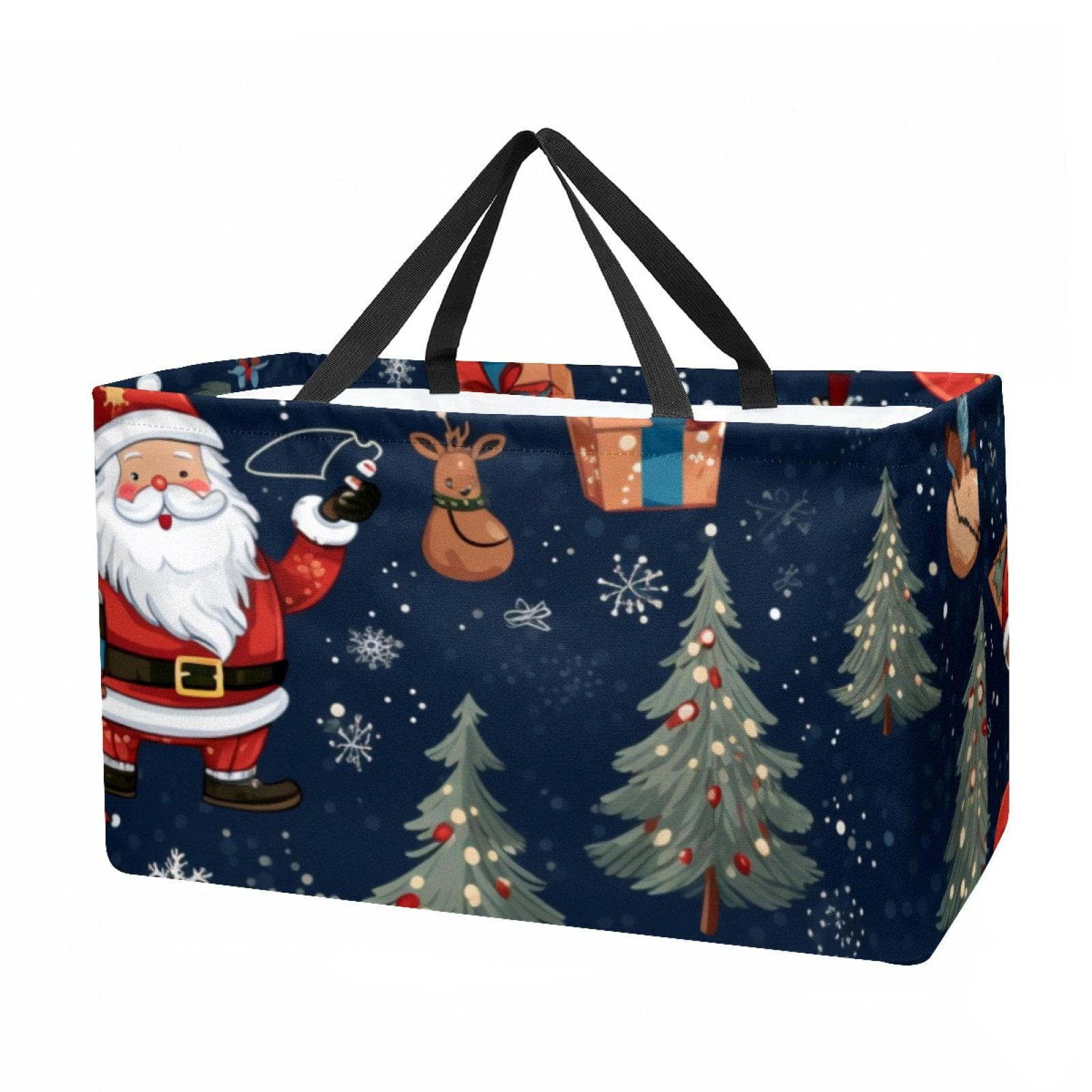 Santa Claus Large Capacity Reusable Foldable Oxford Cloth Storage Bin ...