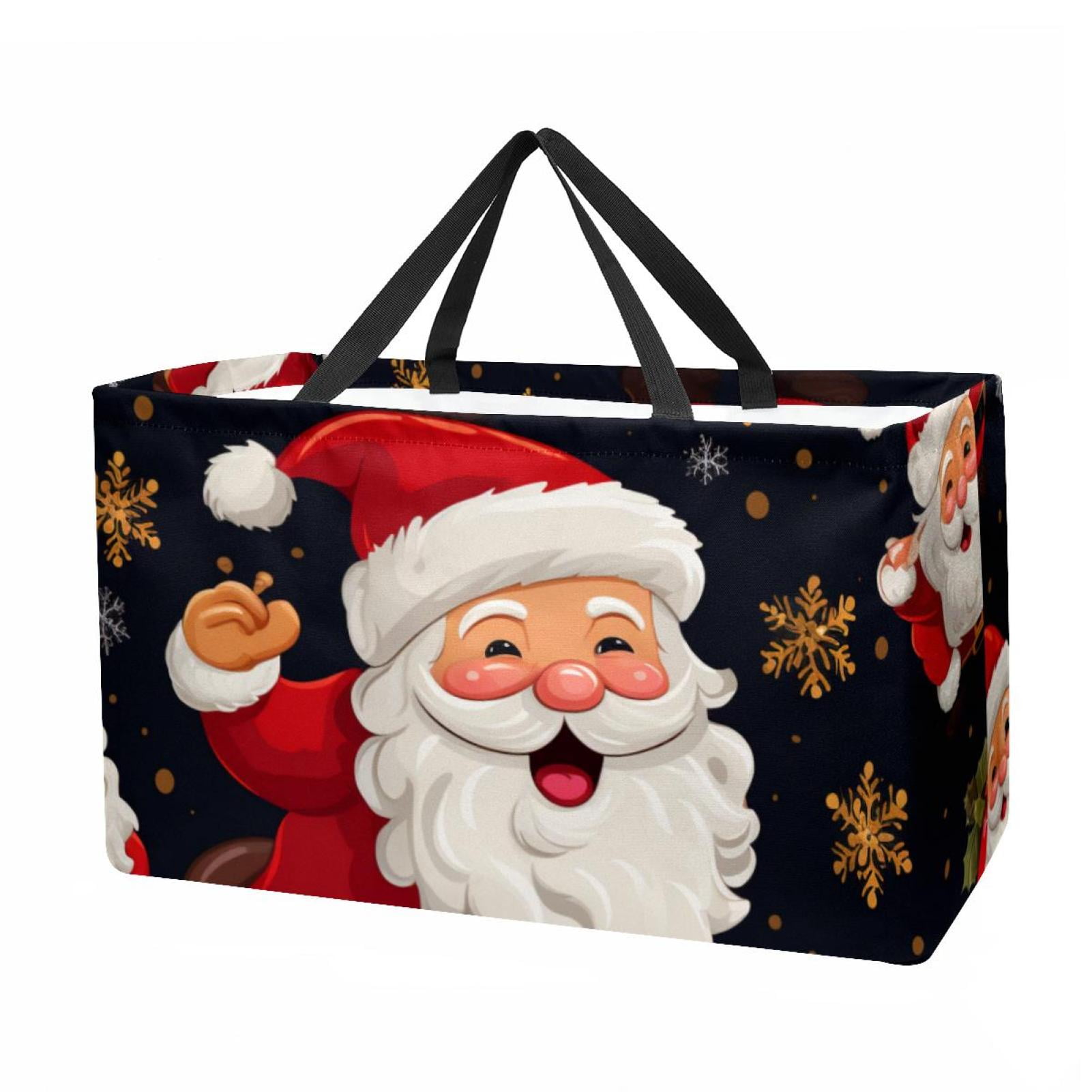 Santa Claus Large Foldable Cube Organizer with Oxford Cloth Material ...