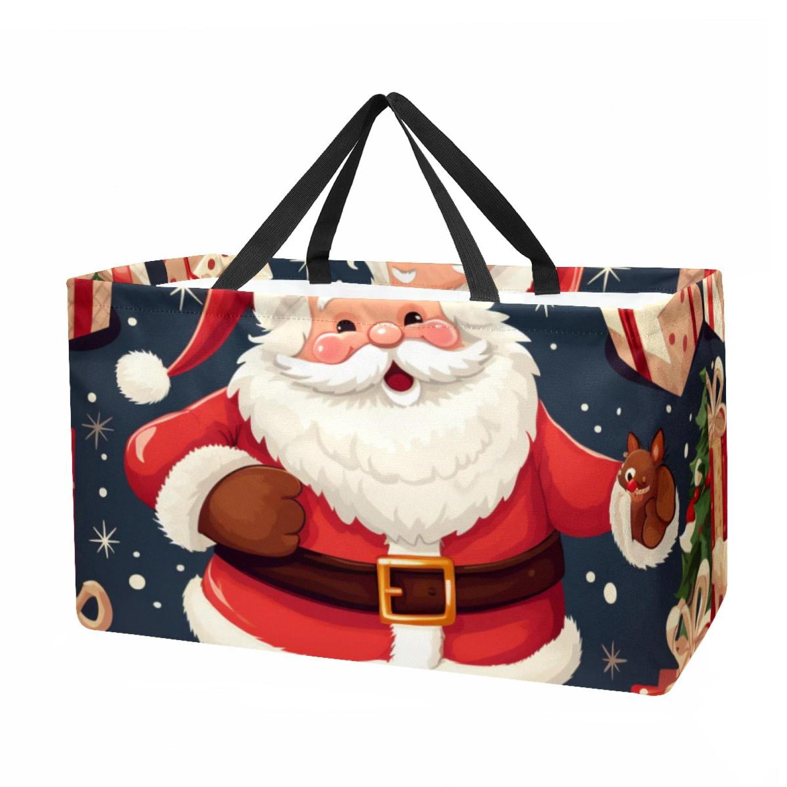 Santa Claus Large Foldable Oxford Cloth Storage Bin - Decorative Box ...