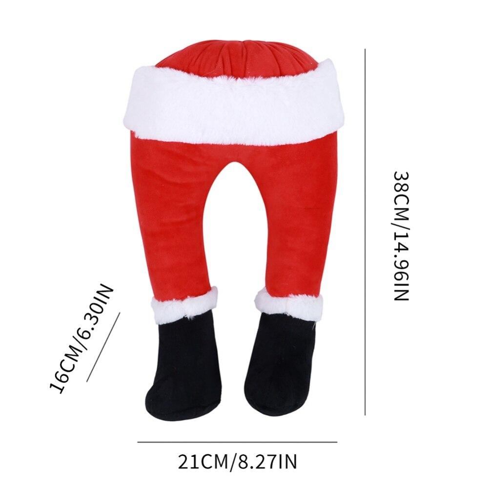 Santa Claus Legs Christmas Tree Decoration Plush Door Decor Santa Claus ...