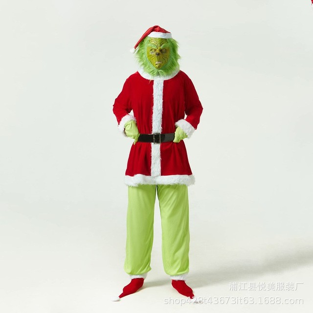 Santa Claus Makeup Ball Stage Christmas Genie Green Haired Monster ...