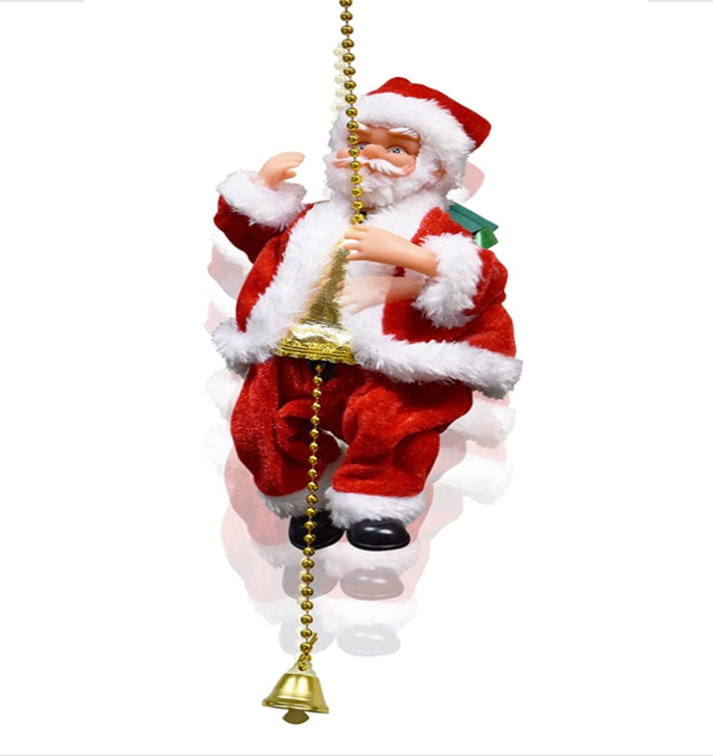 Walmart 3pcs Animated Santa Claus Music Climbing Rope, Indoor Tree ...