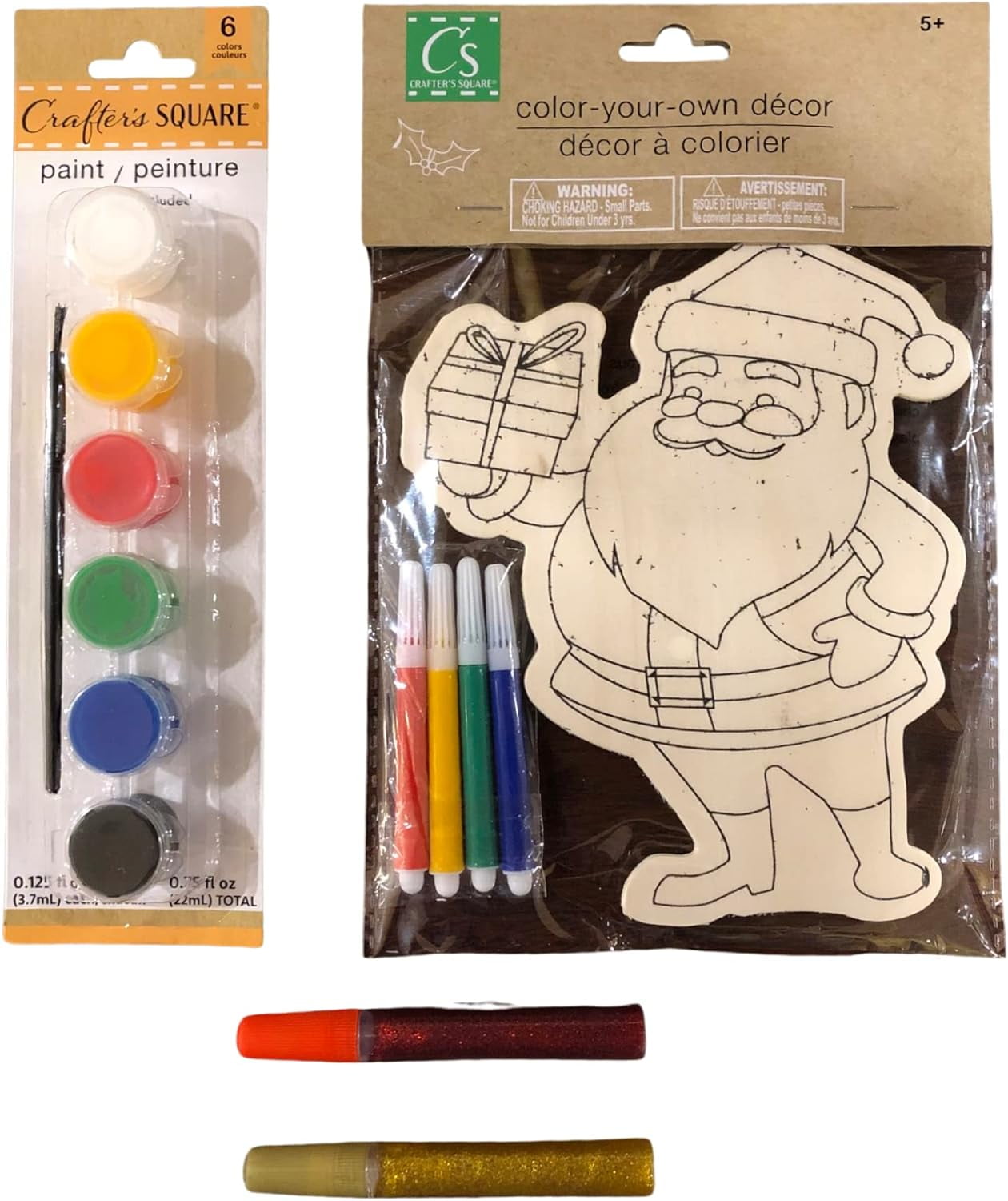 Santa Claus Paintable Wooden Christmas Ornement, Hang on The Christmas ...