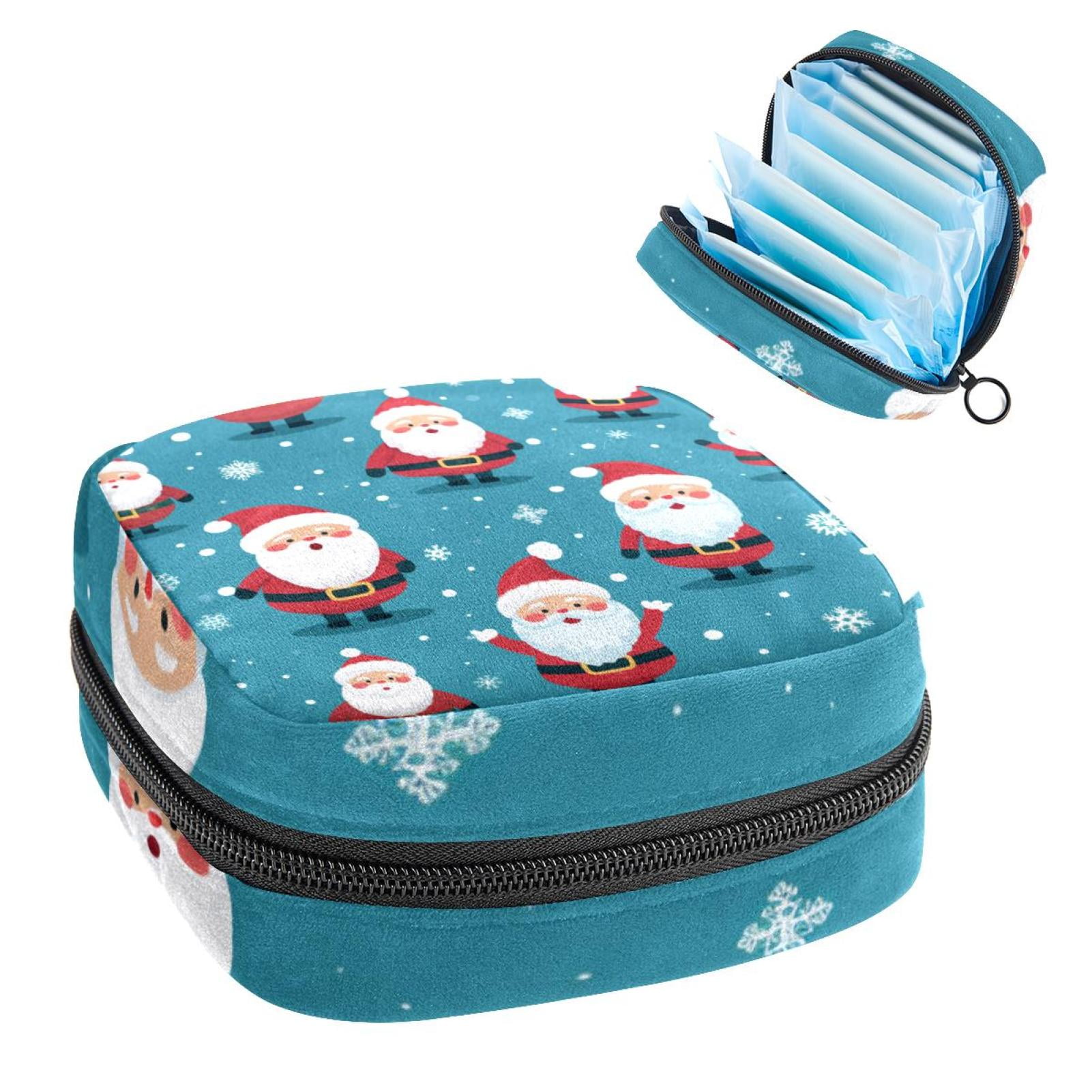 Santa Claus Period Pouch: Stylish Sanitary Napkin Bag, Travel Pouch ...