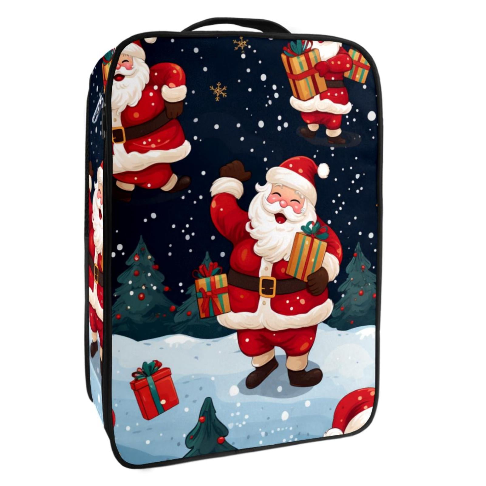 Santa Claus Polyester Shoe Boxes Organizer Container, 23x31cm/9x12in ...