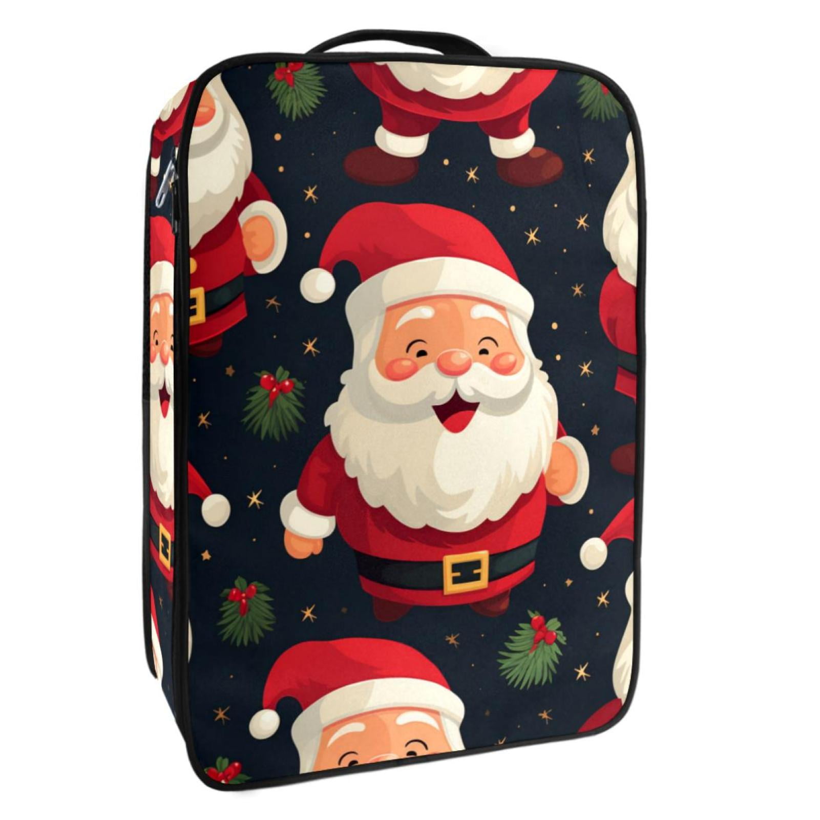 Santa Claus Polyester Shoe Boxes Storage Organizer Containers, 23x31cm ...