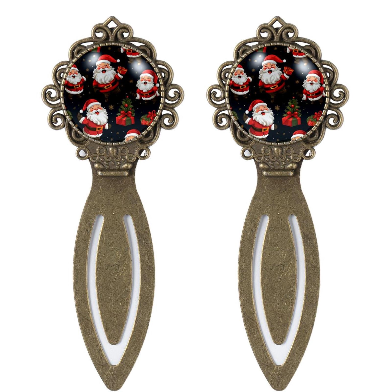 Santa Claus Reading Accessories: Vintage Copper-Colored Lace Bookmarks ...
