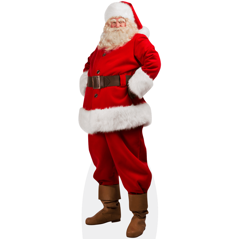 Santa Claus (Red Outfit) Mini Cardboard Cutout Standee - Walmart.com