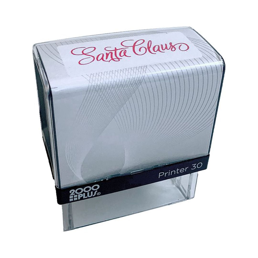 Canopy Street Santa Claus Signature Stamp, Self-Inking Rubber Stamp ...
