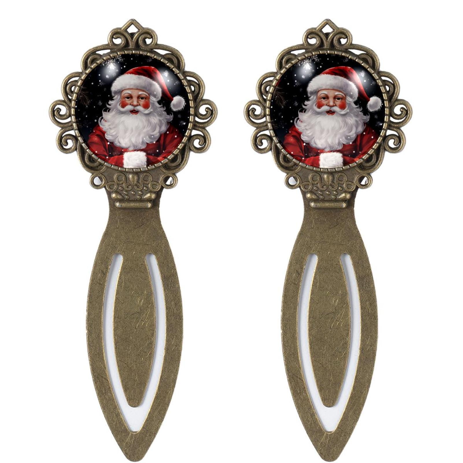 Santa Claus Vintage Copper-Colored Lace Bookmarks: Stainless Steel ...