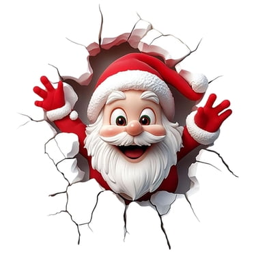 2026 New Halloween Break-In Wall Decals, 3D Spooky Character Wall ...