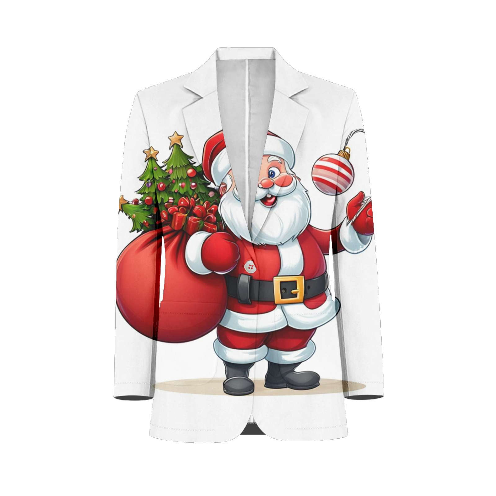 Santa Claus With Gifts Customized Men's Suits full man Shawl Collar ...