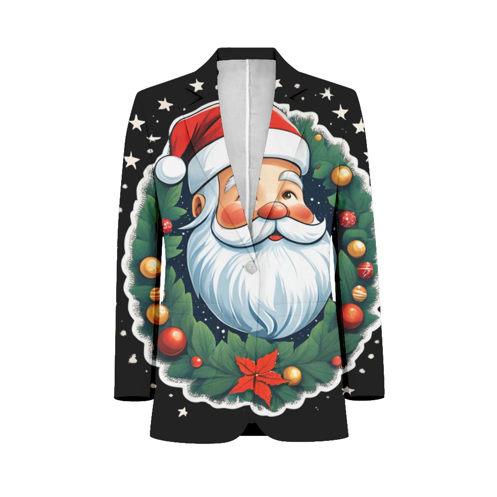 Santa Claus Wreath Ornament Customized Men's Suits full man Shawl ...