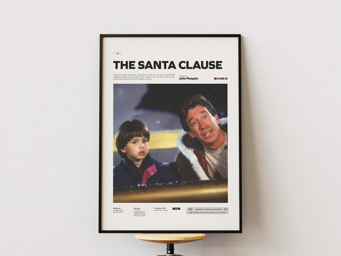 The Santa Clause Poster, Tim Allen And Judge Reinhold Film The Santa ...