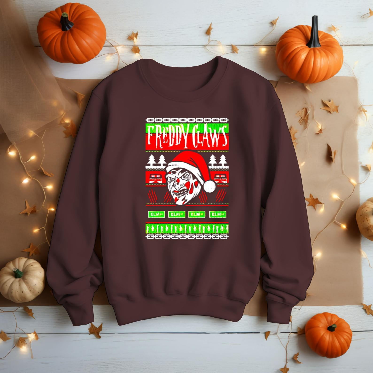 Santa Claws Jason Voorhees freddy claws Christmas shirt-removebg ...