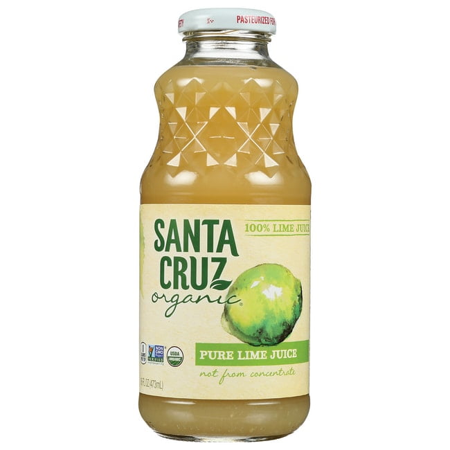 Santa Cruz Organic 100% Pure Lime Juice, 16 Fluid Ounces - Walmart.com