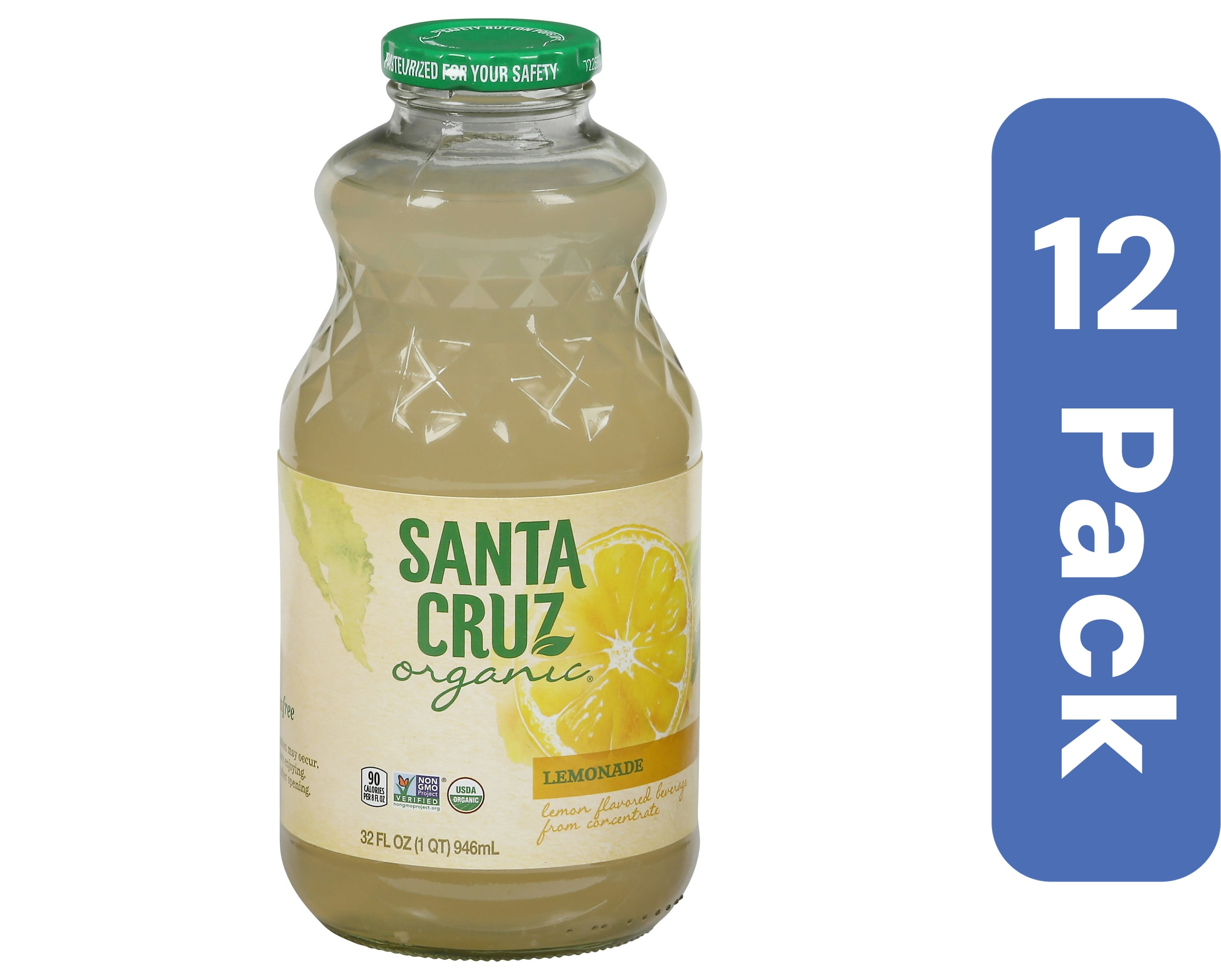 Santa Cruz Organic Lemonade 32 fl oz (Pack Of 12) - Walmart.com