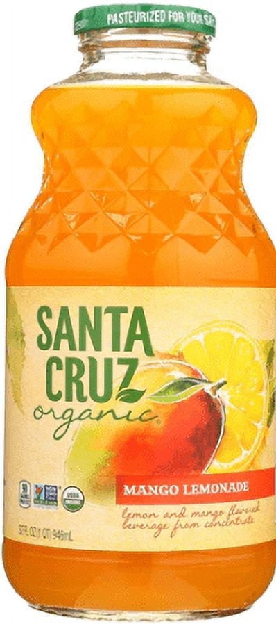 Santa Cruz Organic Large Bottle Lemonade Mango - 32 fl oz, Pack of 2 ...