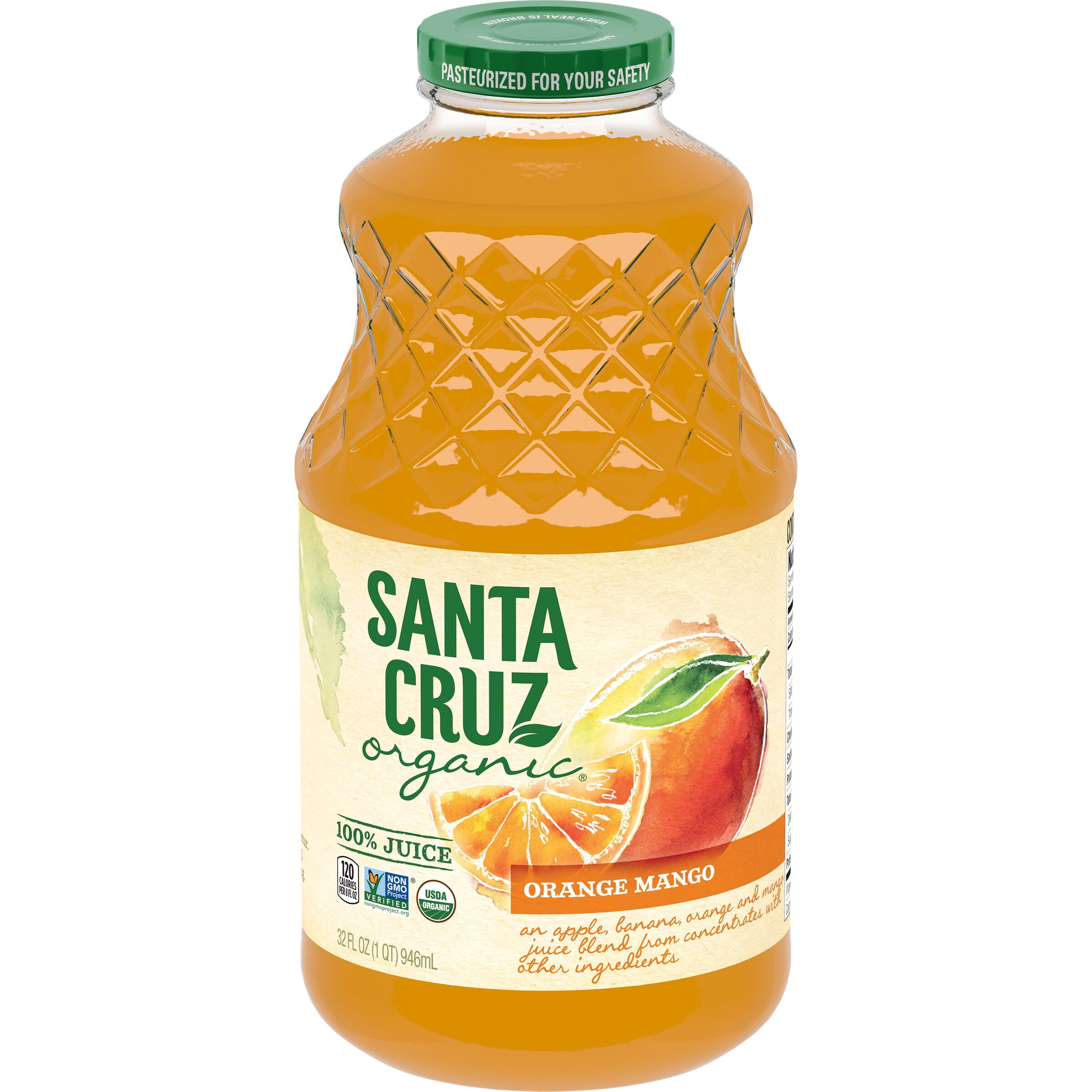 Santa Cruz Organic Grocery Food Produce: Orange Mango Juice Blend, 32 ...