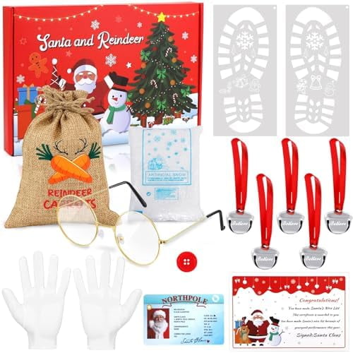 Santa Evidence Kit - Proof of Santa Visit - Santa Footprint Stencil ...