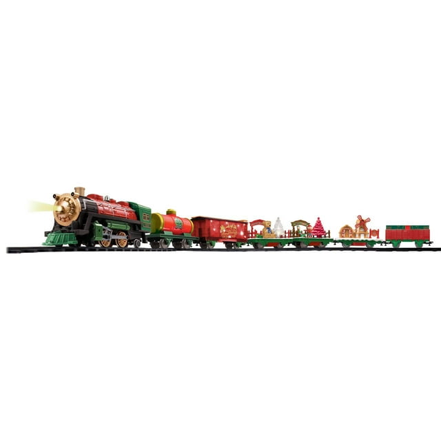 Santa Express 47pcs Eztec Battery Operated Plastic Christmas Train Set ...
