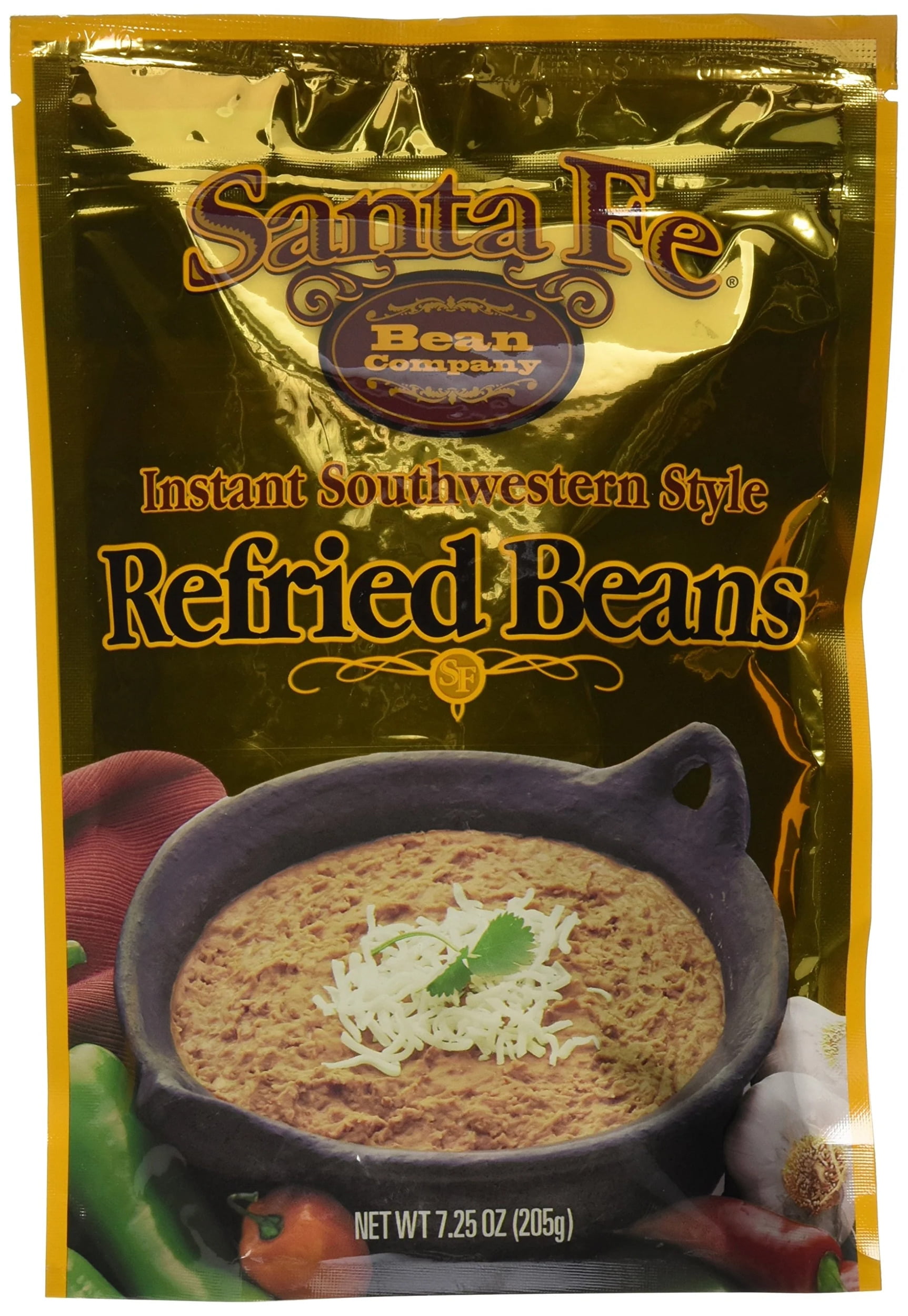 Santa Fe Bean Company Instant Refried Beans, Southwestern Style, Low ...