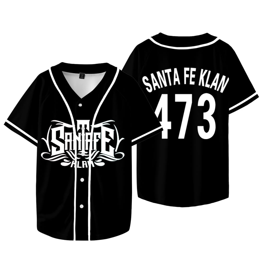 Santa Fe Klan 473 Jersey Rapper Tour Merch Baseball Jacket Cosplay ...