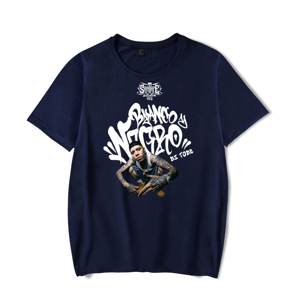 Santa Fe Klan Blanco y Negro US Tour T-shirt Women Men Casual Fashion ...