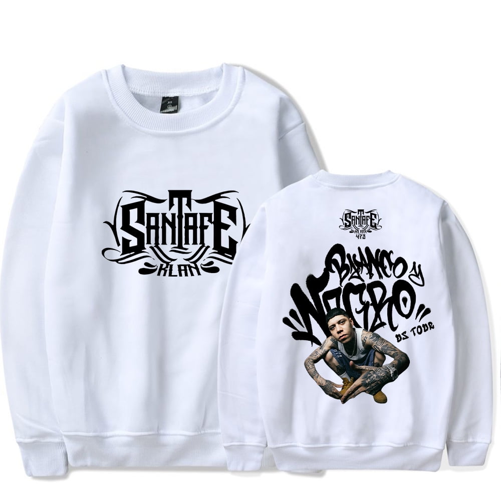 Santa Fe Klan Crewneck Top Blanco y Negro US Tour Merch New Unisex ...
