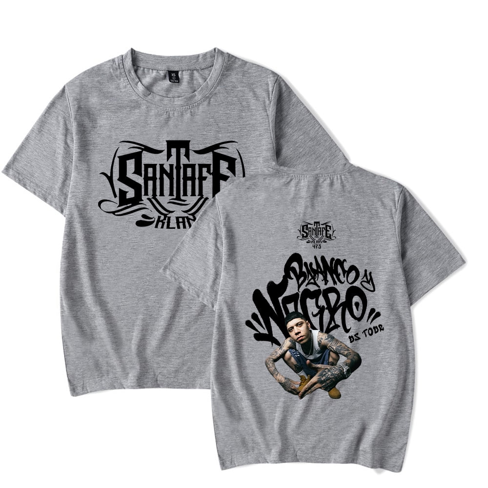 Santa Fe Klan T-shirt Blanco y Negro US Tour Merch Women Men Casual ...