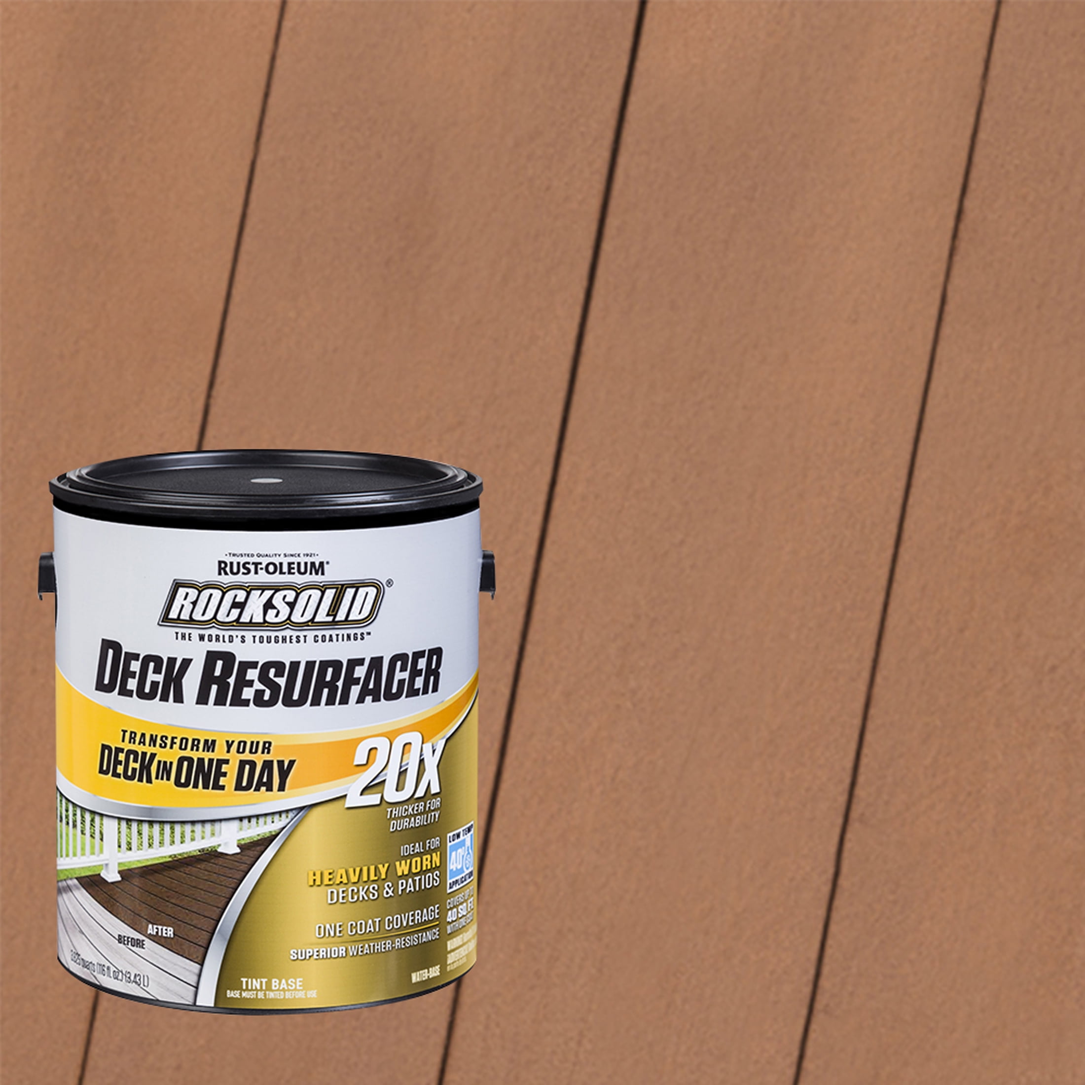 Santa Fe, Rust-Oleum RockSolid 20X Exterior Wood Deck Resurfacer ...