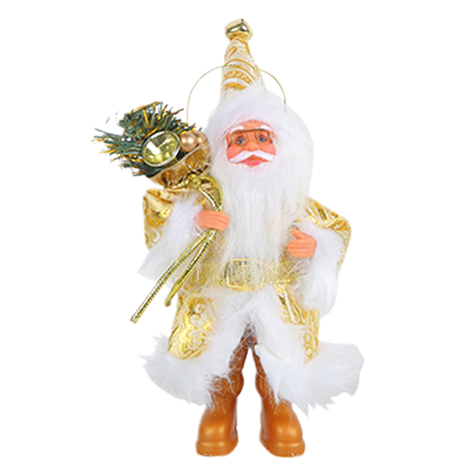Santa Figurines Standing Santa Statue Miniature Collection Hanging ...