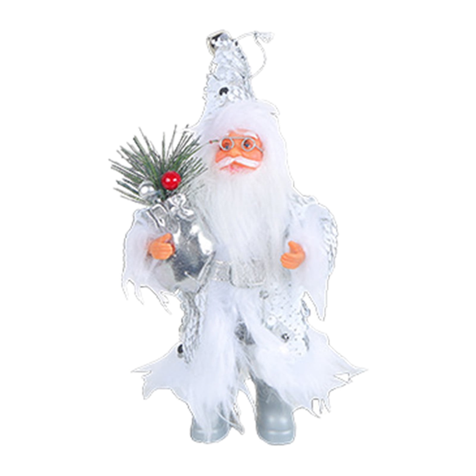 Santa Figurines Standing Santa Statue Miniature Collection Hanging ...