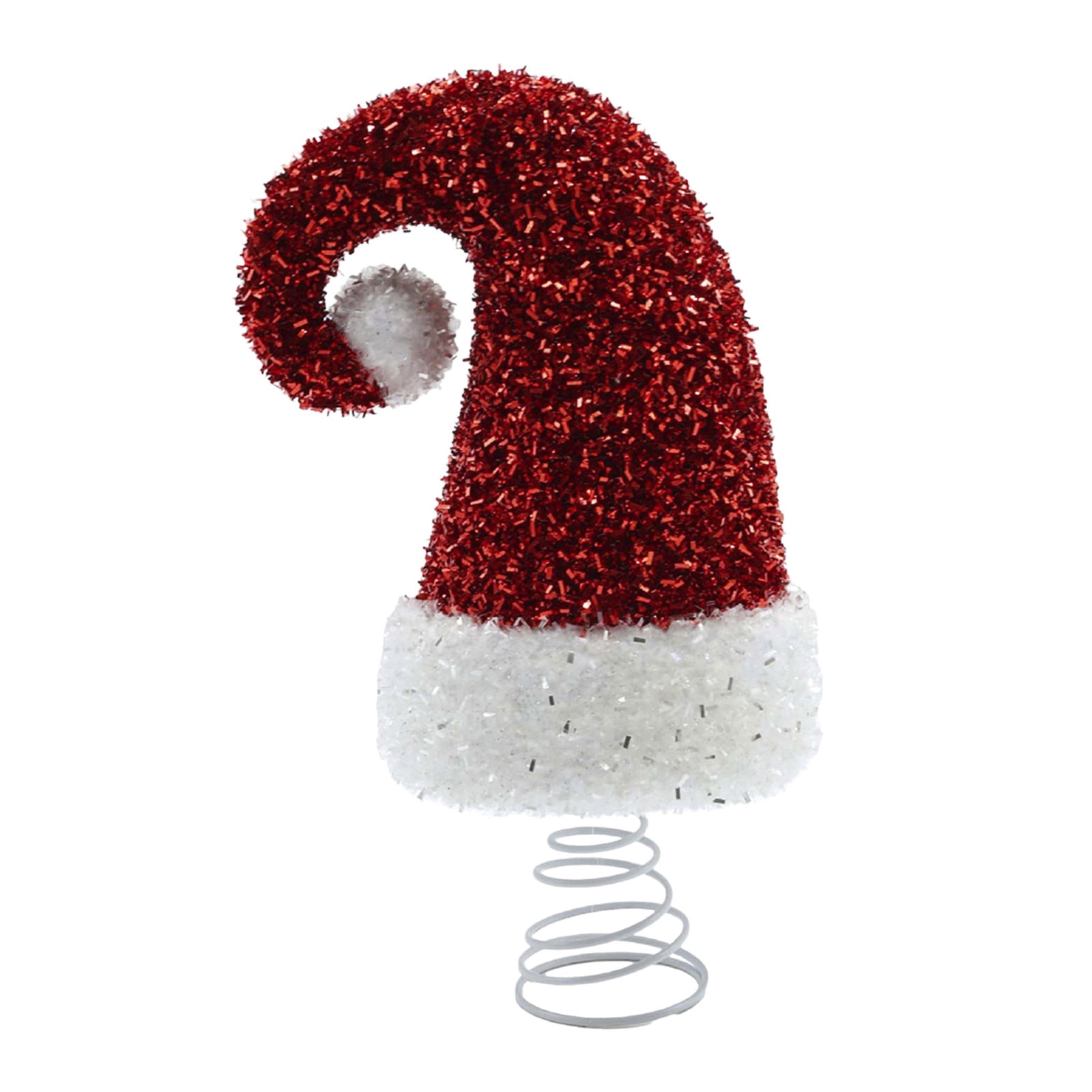 Santa Hat Christmas Tree Topper – Red Foam Santa Cap Tree Decoration ...