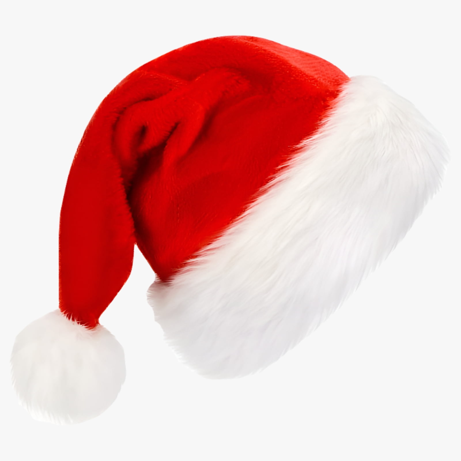 Santa Hat for Adults Big Santa Hat Comfort Double Liner Plush Red ...