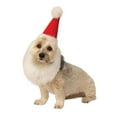 Santa Hat with Beard for Pets - Walmart.com