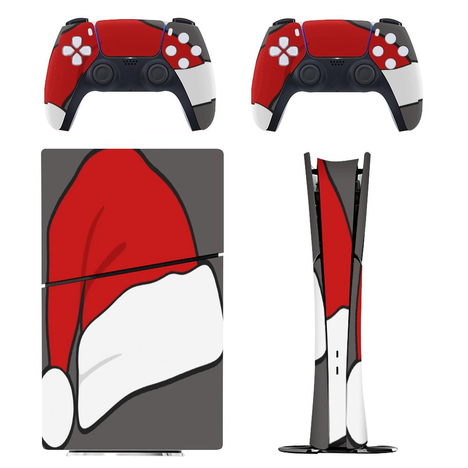 Santa Hats, Templates, Elements PS5/PS5 Slim Digital Disc Skin Sticker ...