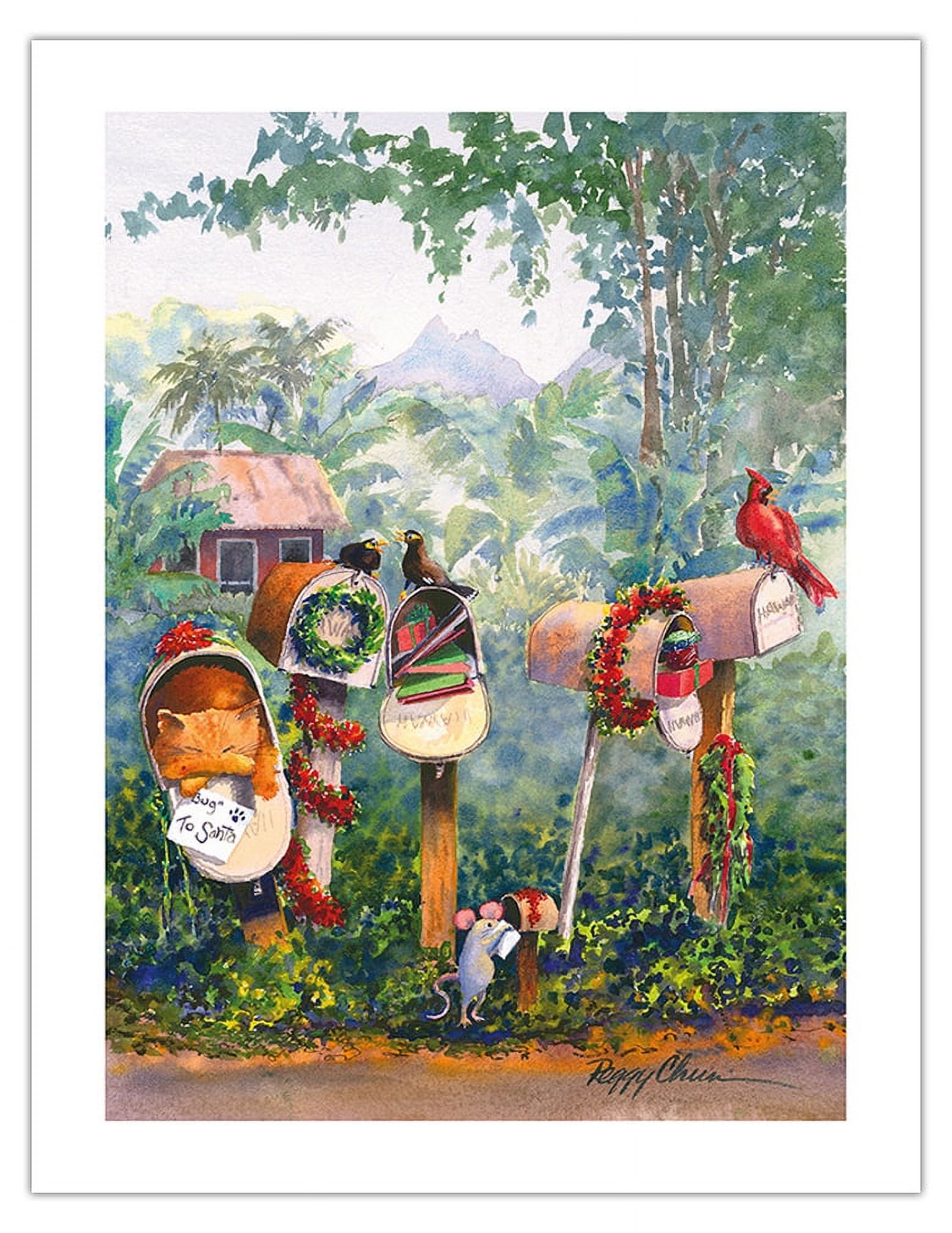 To Santa - Hawaiian Christmas (Mele Kalikimaka) Letters in Mailbox ...