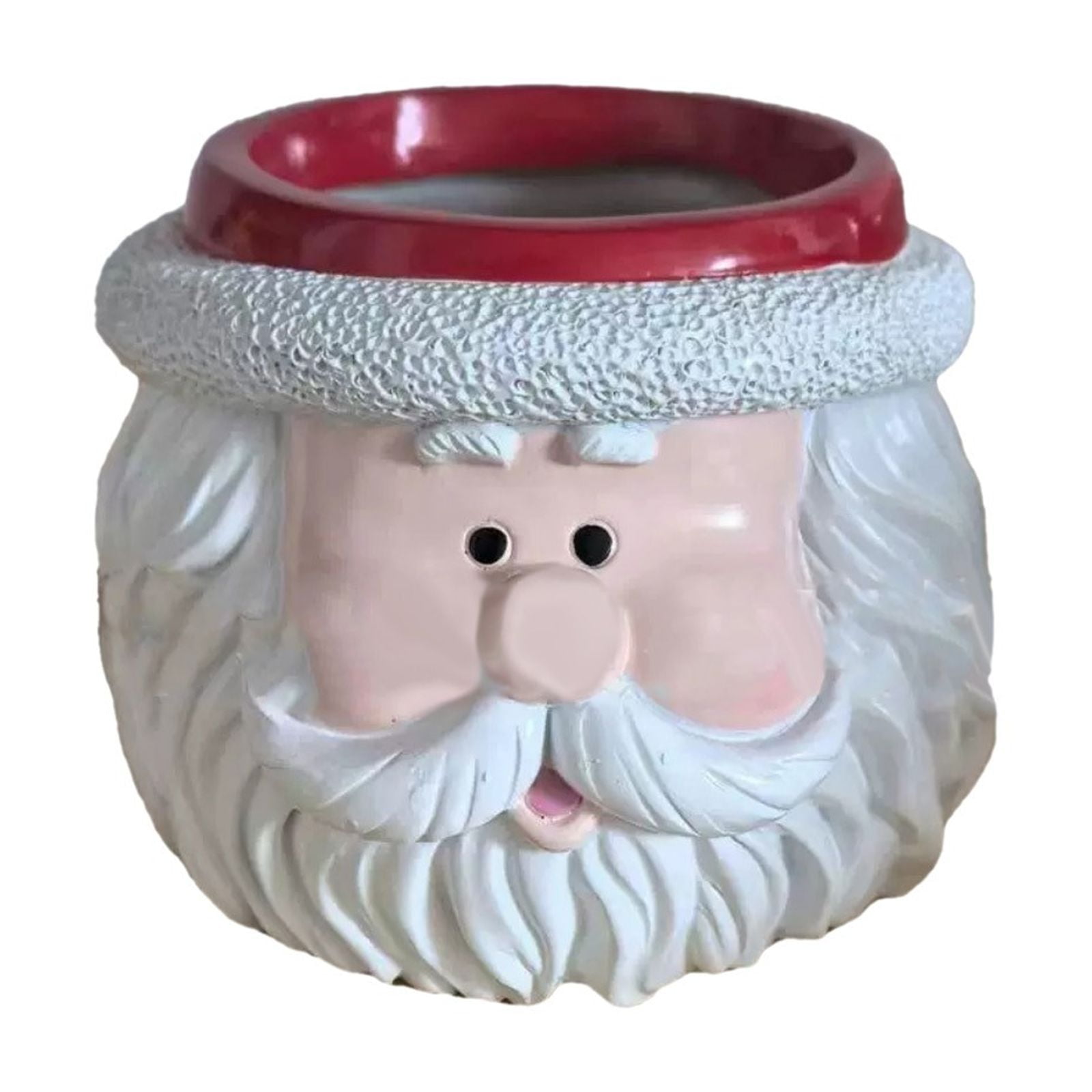 Santa Head Planter, Christmas Artificial Succulent Planter, Mini Flower ...