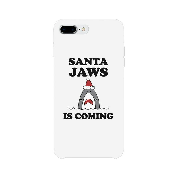 Santa Jaws Is Coming White Phone Case - Walmart Business Supplies