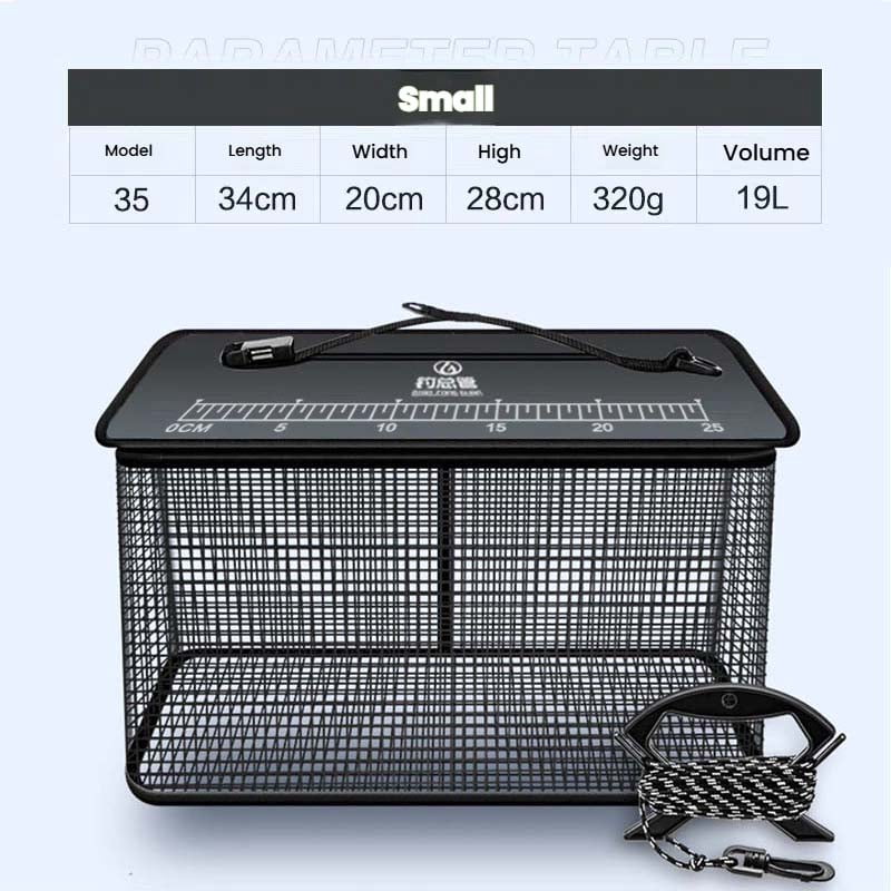 Santa King Floating Fish Basket Foldable Fishing Holder Minnow Bucket ...