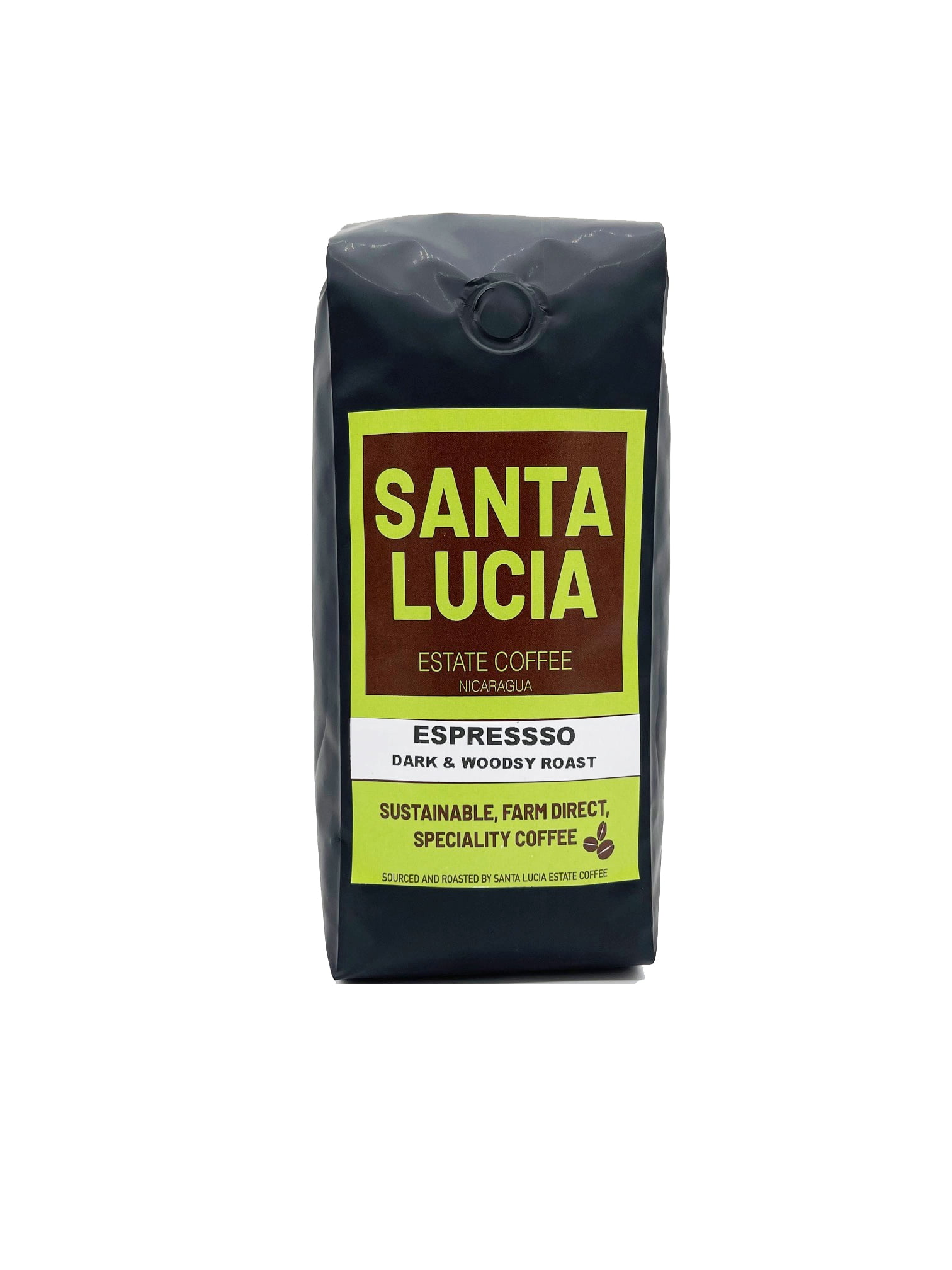 Santa Lucia Coffee Espresso Roast 16oz Whole Bean - Walmart.com