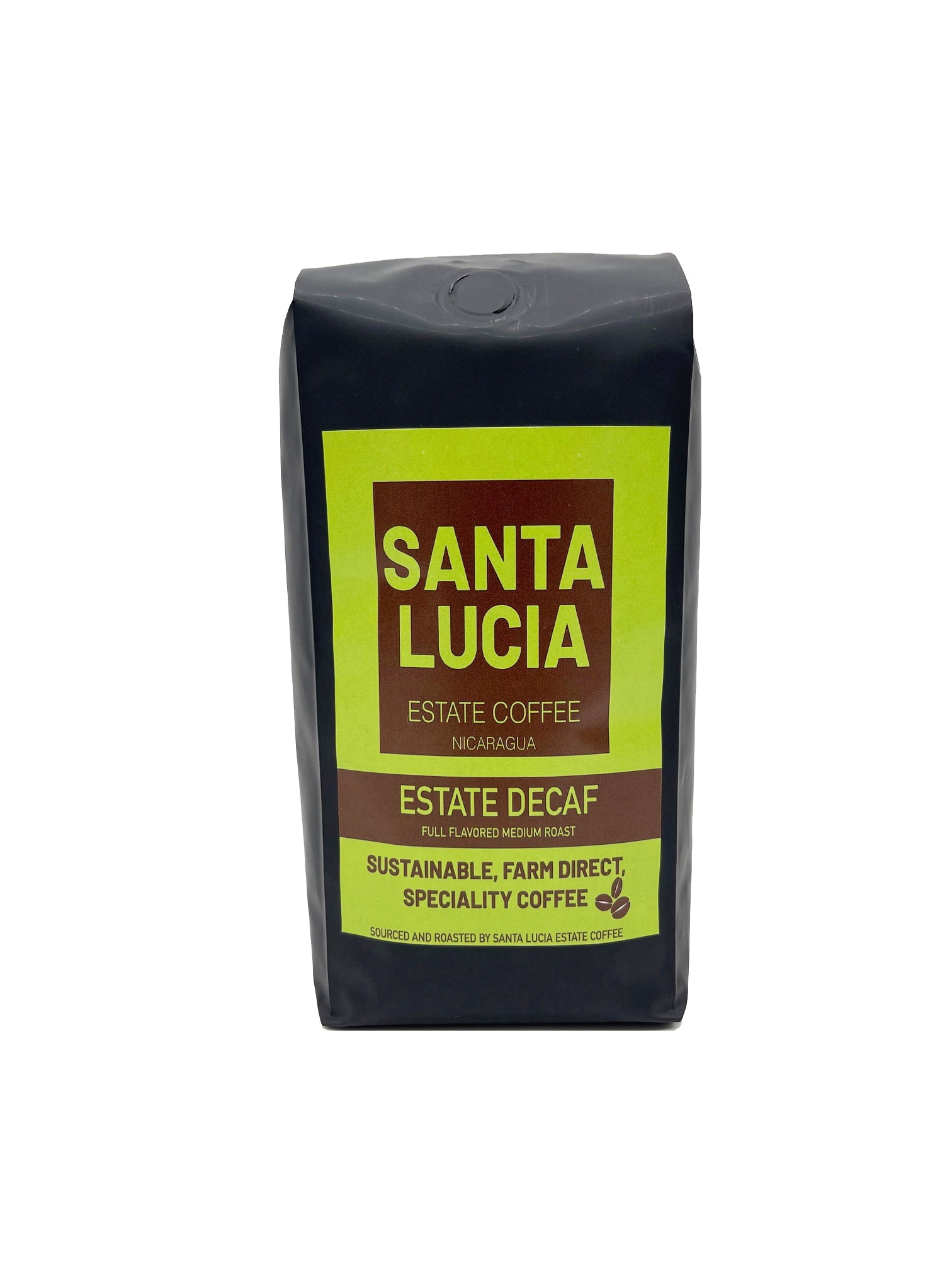 Santa Lucia Coffee Estate Decaf Roast 16oz Ground - Walmart.com