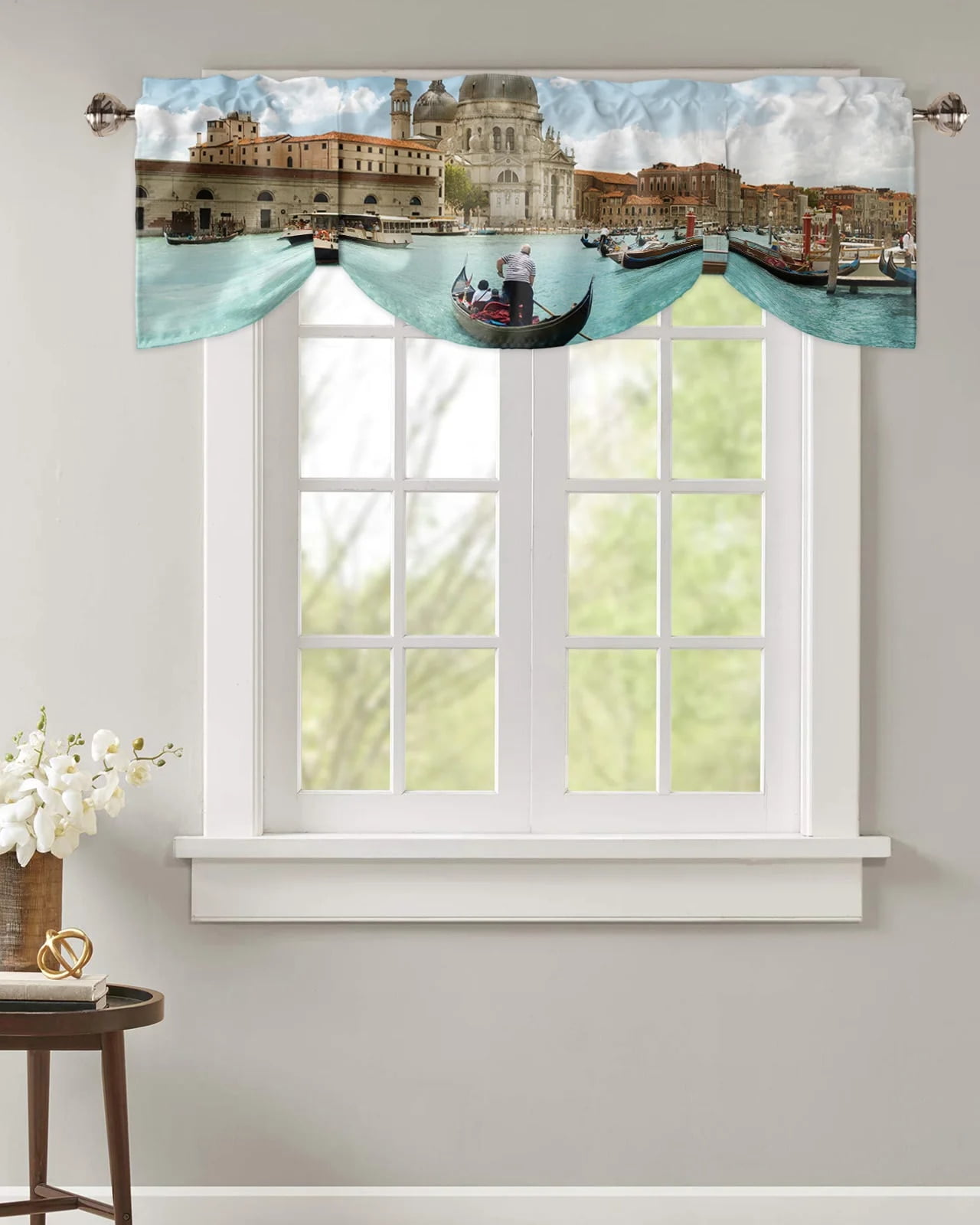 Santa Maria Della Salute Church Venice Italy Window Curtain Kitchen ...