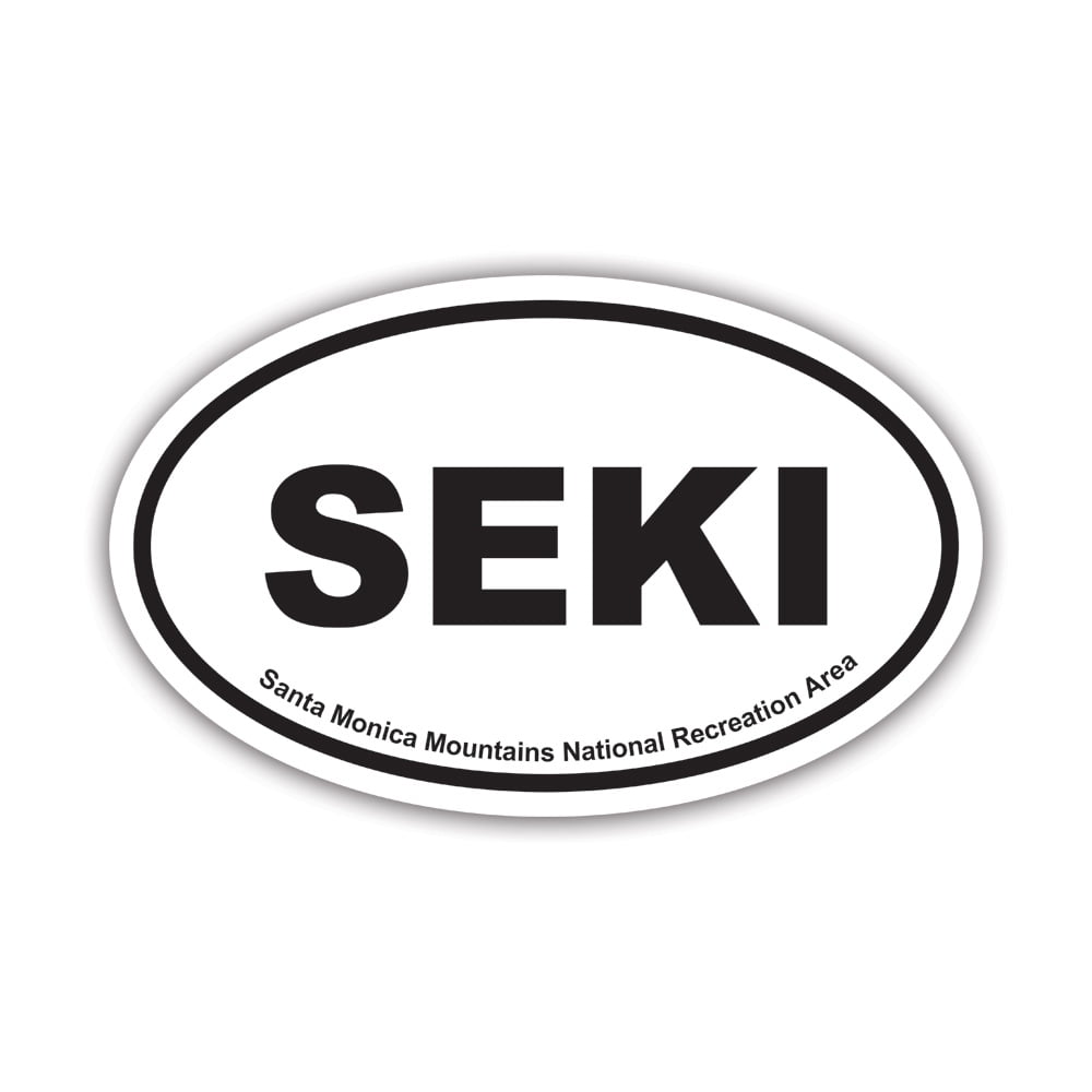 Santa Monica Mountains National Recreation Area SEKI Oval Sticker Decal ...