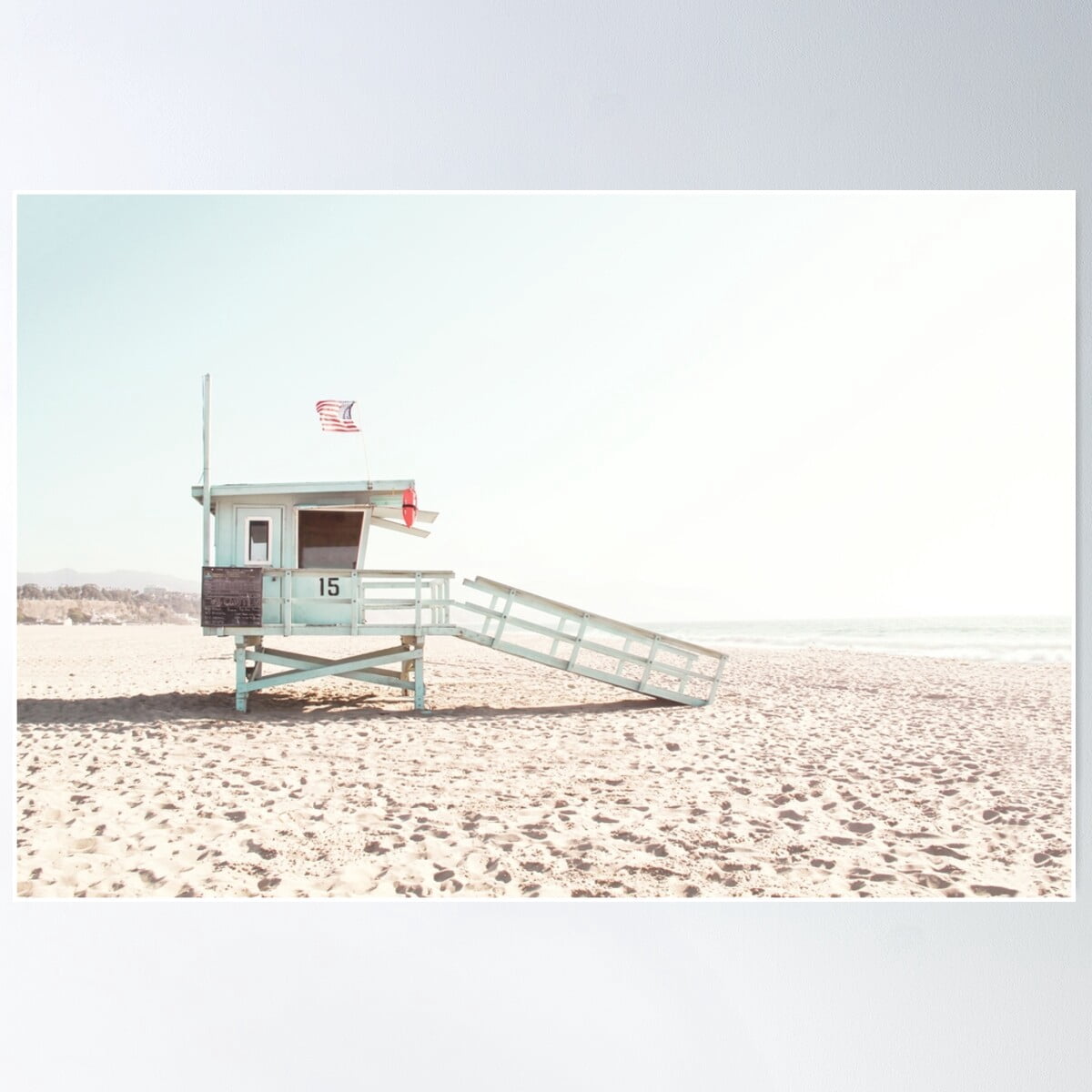 Santa Monica Poster Wall Art, Modern Wall Decor For Living Room Bedroom ...