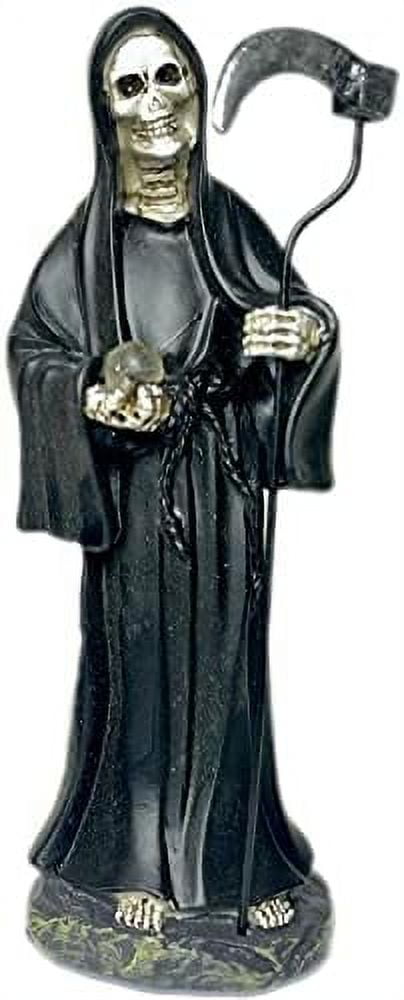 Santa Muerte Black Holy Death Grim Reaper Skeleton 5" Tall - Walmart.com