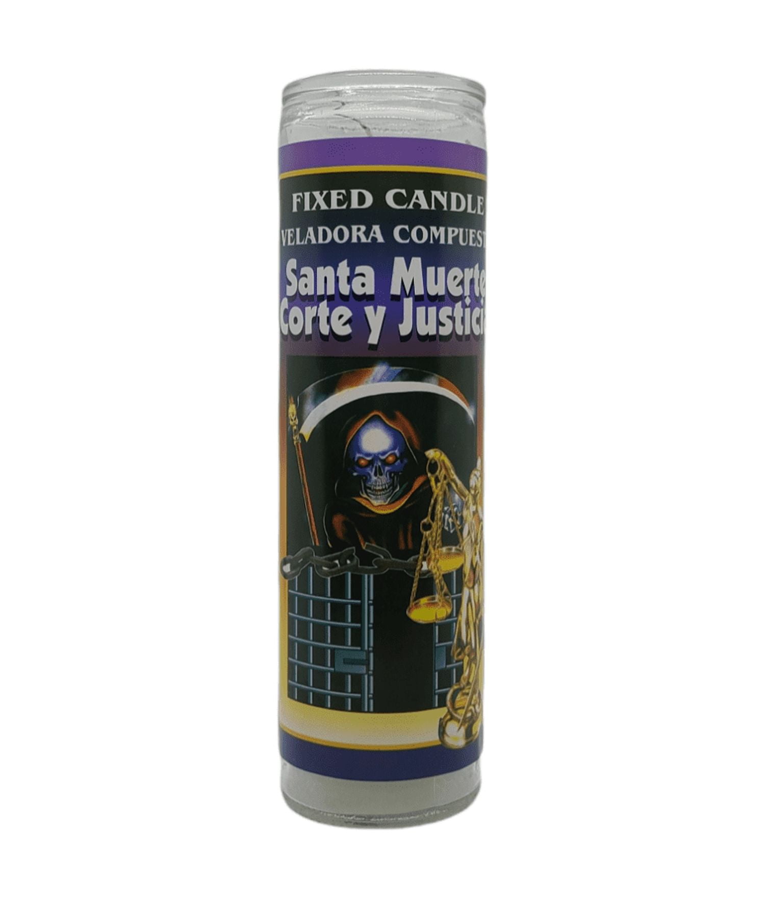 Santa Muerte Corte y Justicia Fixed Candle - Walmart.com